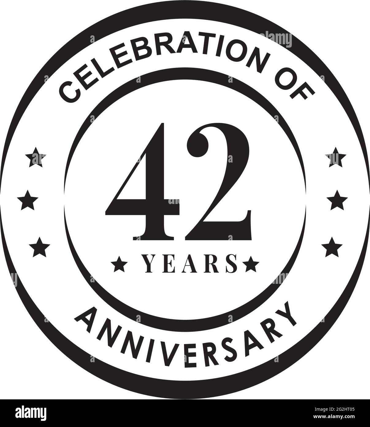 42th birthday vector vectors hi-res stock photography and images - Alamy