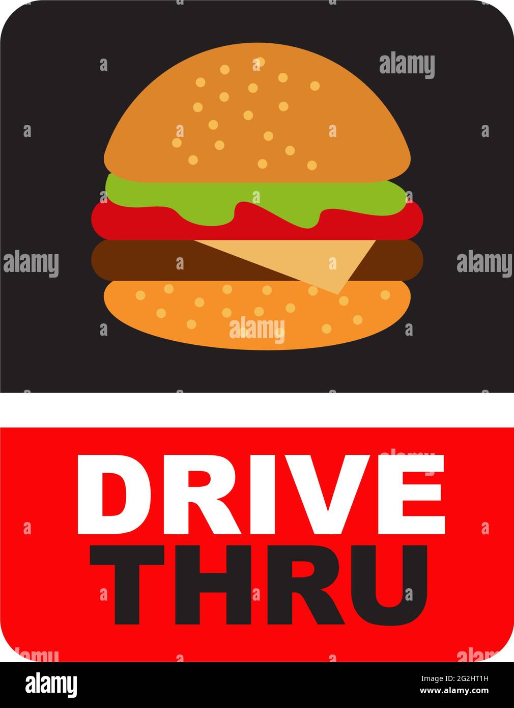 Drive thru text logo design vector template Stock Vector Image & Art ...