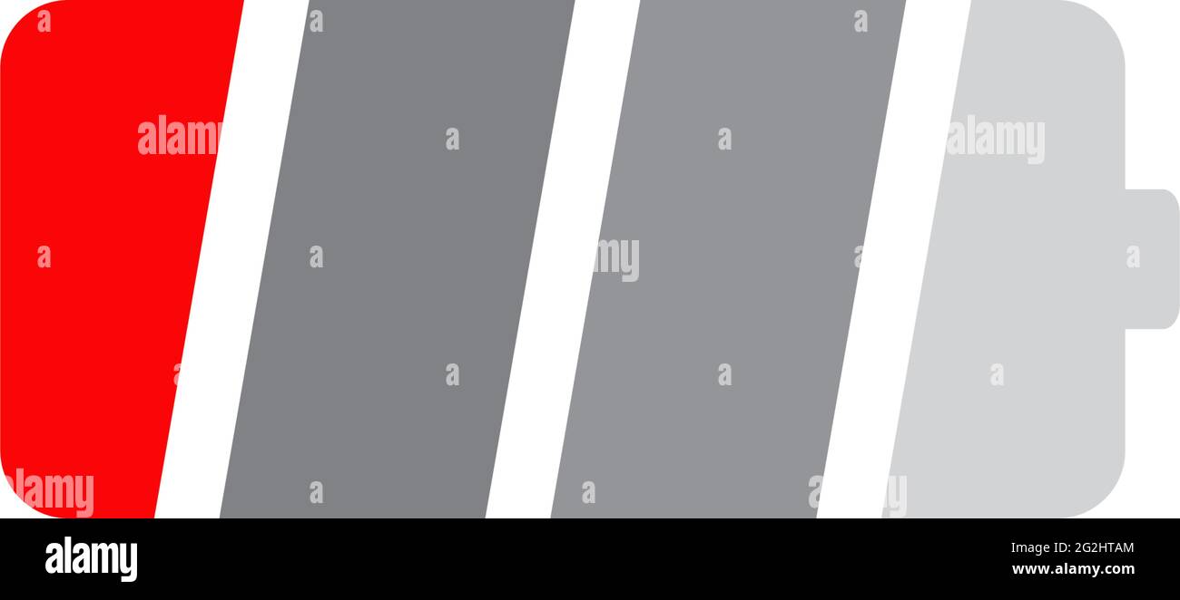 Low battery icon logo design vector template Stock Vector Image & Art ...