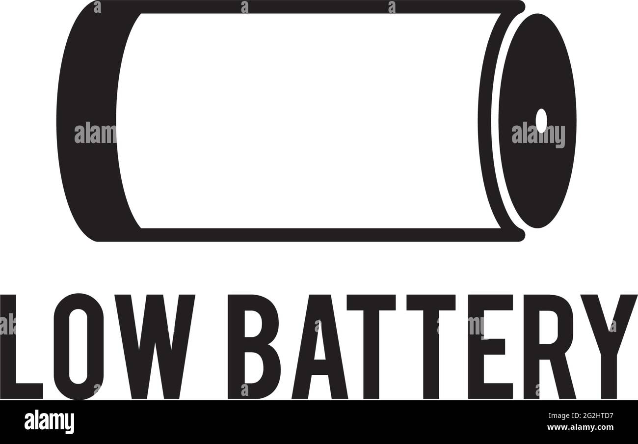 Low battery icon logo design vector template Stock Vector Image & Art ...