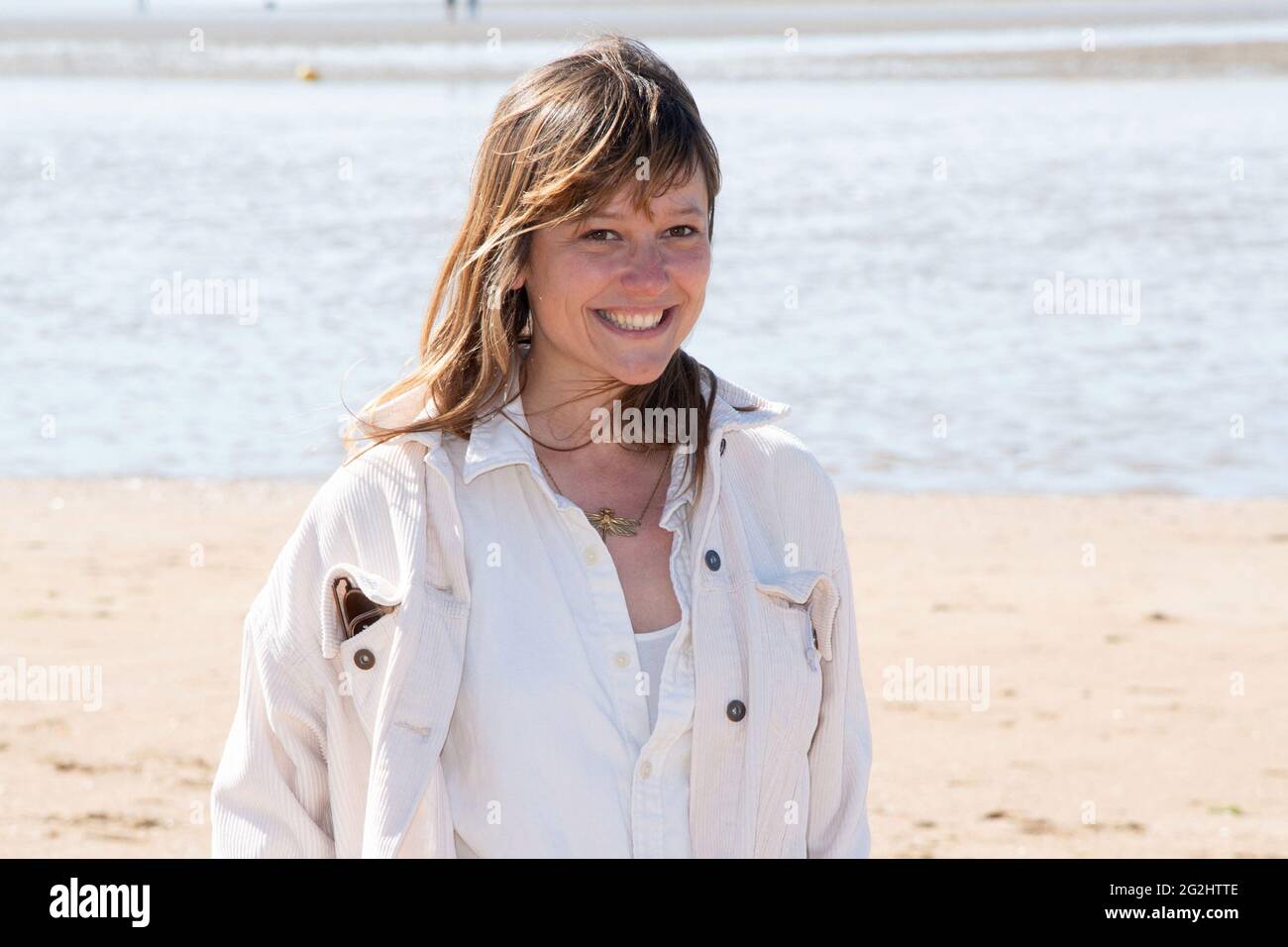 Elisa Ruschke attending the beach Photocall as part of the 35th Cabourg ...