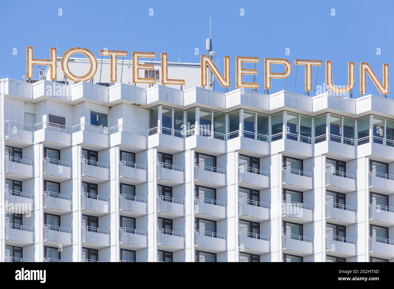Rostock-Warnemuende, Hotel Neptun Stock Photo - Alamy
