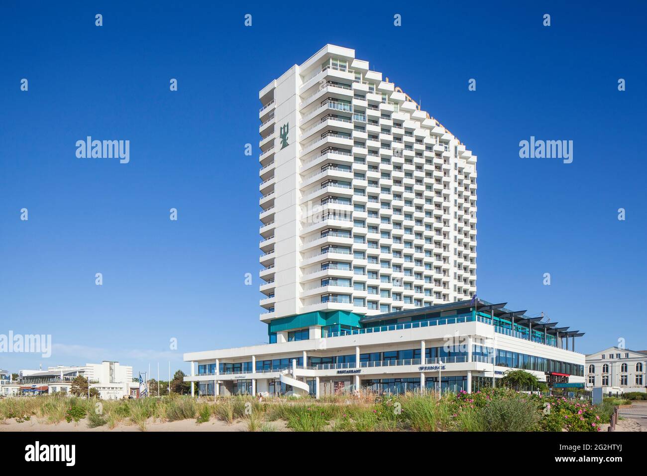 Rostock-Warnemuende, Hotel Neptun Stock Photo - Alamy
