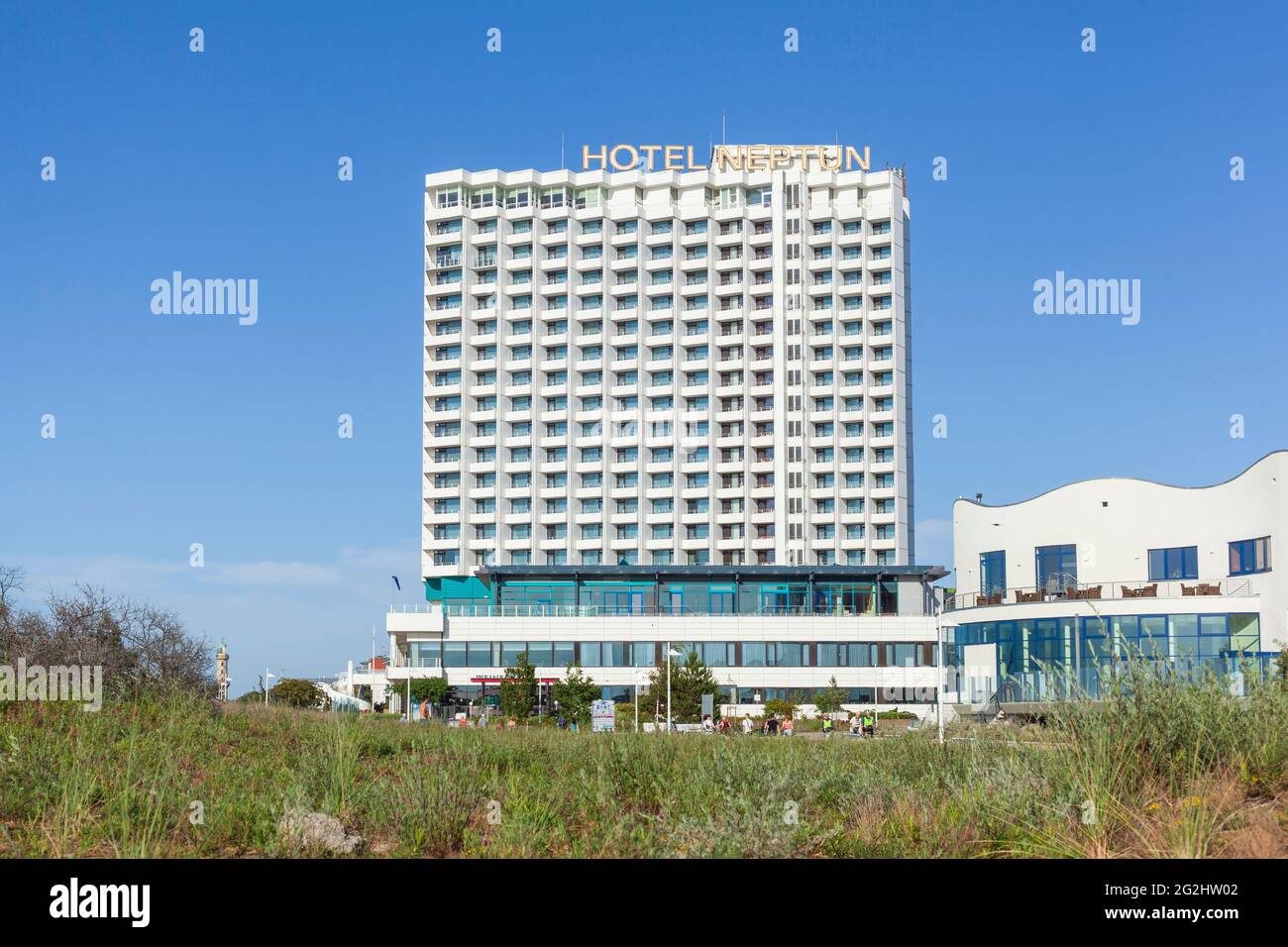 Rostock-Warnemuende, Hotel Neptun Stock Photo - Alamy