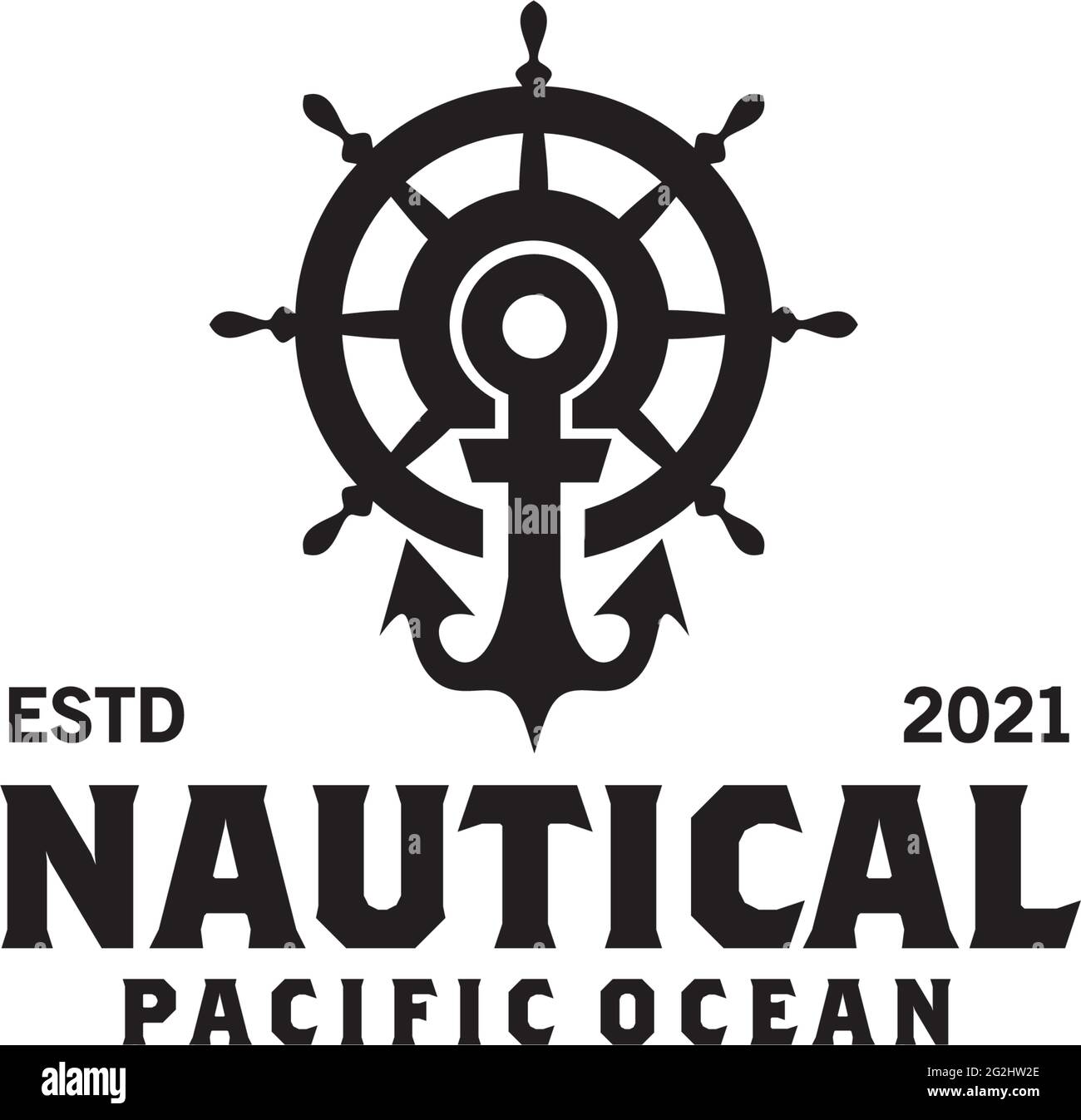 Nautical Logo Vector Premium Vector | Nautical Logo Vintage Vector