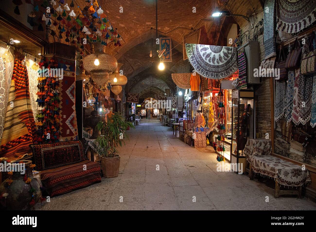 Bazaar on Naghshe Jahan Square in Isfahan, Iran Stock Photo - Alamy