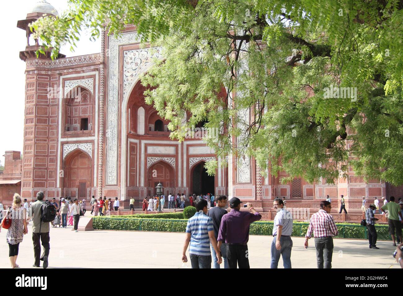 The Great Gate Taj Mahal India Agra Palace Stock Photo - Alamy