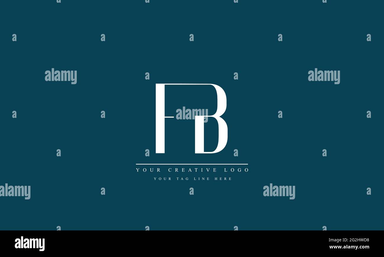 Letter bf logo hi-res stock photography and images - Alamy
