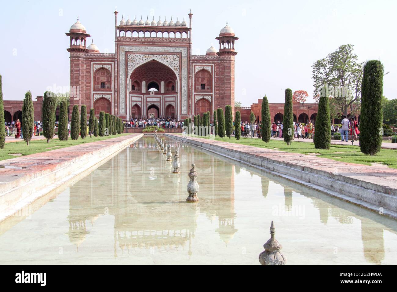 The Great Gate Taj Mahal India Agra Palace Stock Photo - Alamy