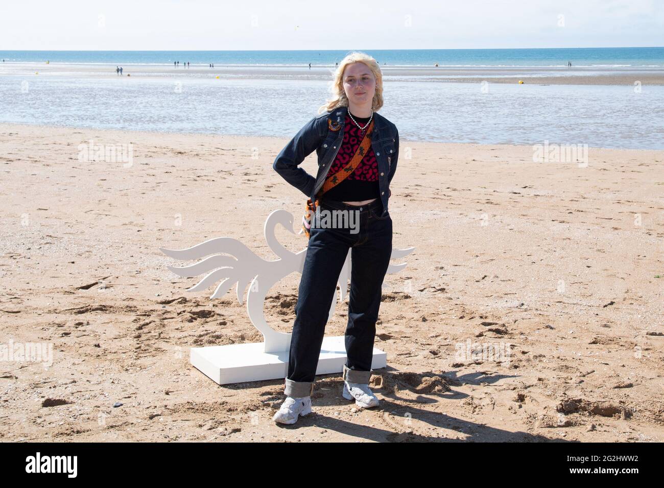 Tallulah Cassavetti attending the beach Photocall as part of the 35th ...