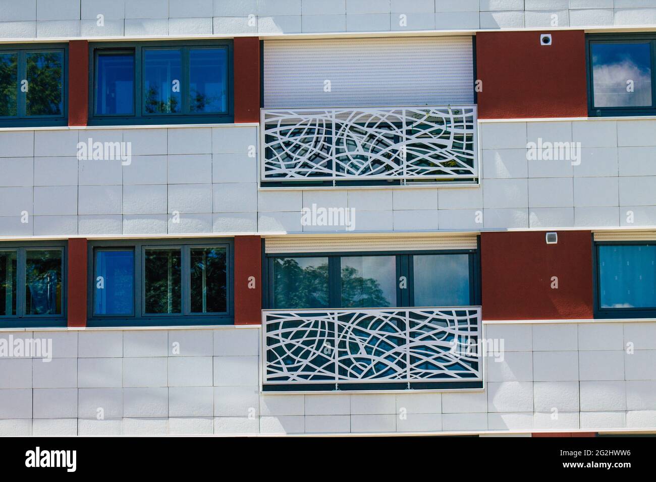 Reims France June 11, 2021 Urban landscape of the city of Reims, a city ...