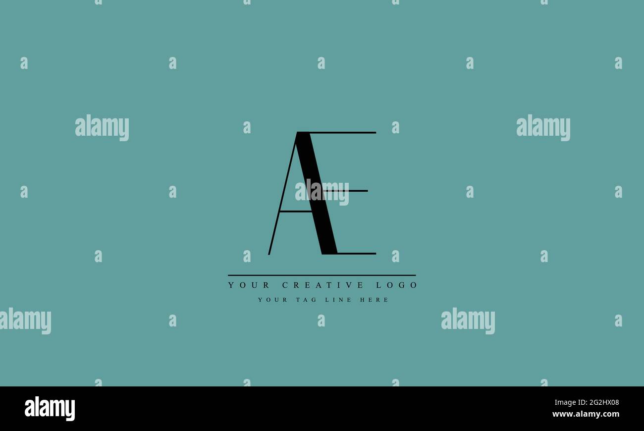 Ae logo design hi-res stock photography and images - Alamy