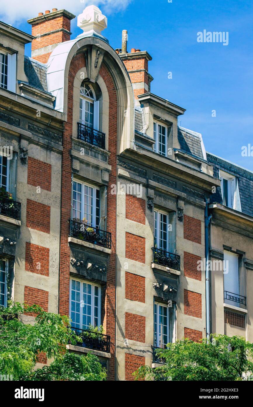 Reims France June 11, 2021 Urban landscape of the city of Reims, a city ...