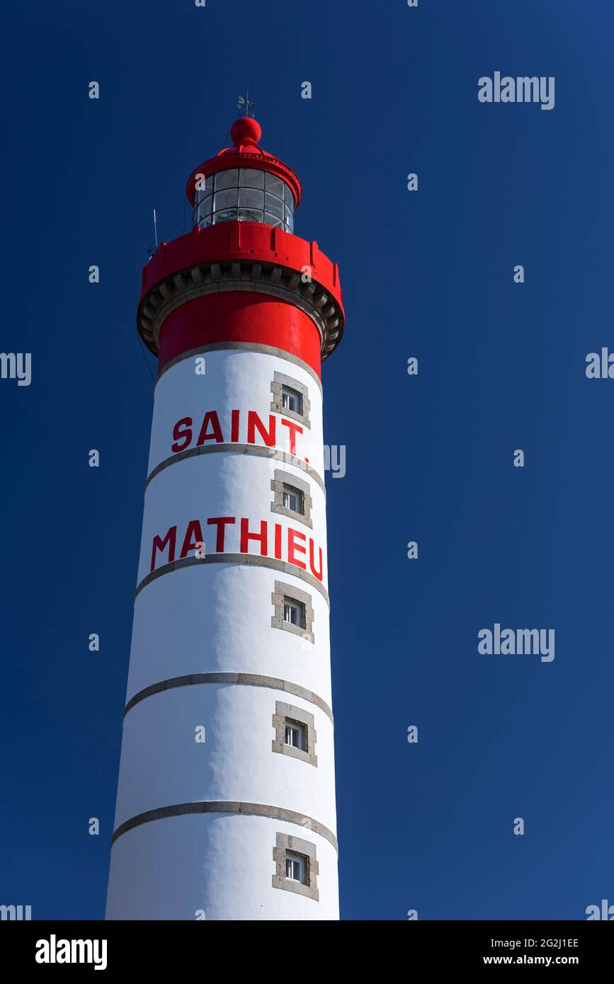 Lighthouse of Saint-Mathieu, France, Brittany, Finistère department ...
