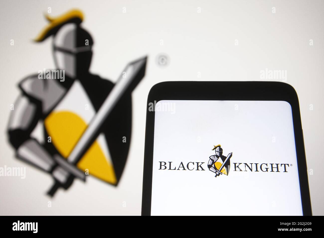 Black knight logo hi-res stock photography and images - Alamy