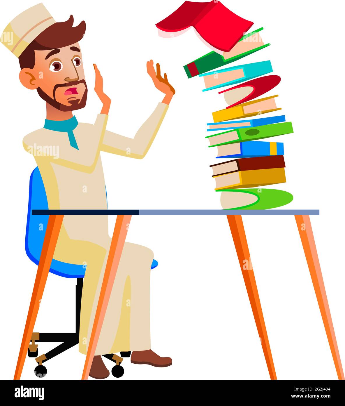 Books Falling Off Shelf Cartoon