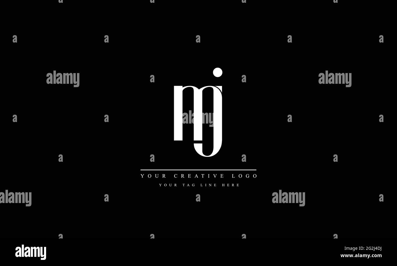 Letter mj logo hi-res stock photography and images - Alamy