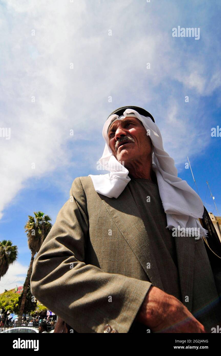 Portrait of a Palestinian man taken in East Jerusalem Stock Photo - Alamy
