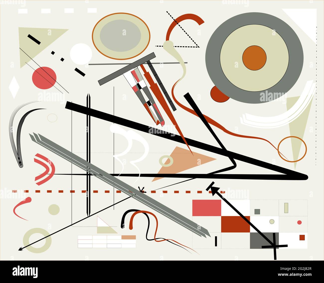 Abstract light gray background ,fancy geometric and curved shapes ...