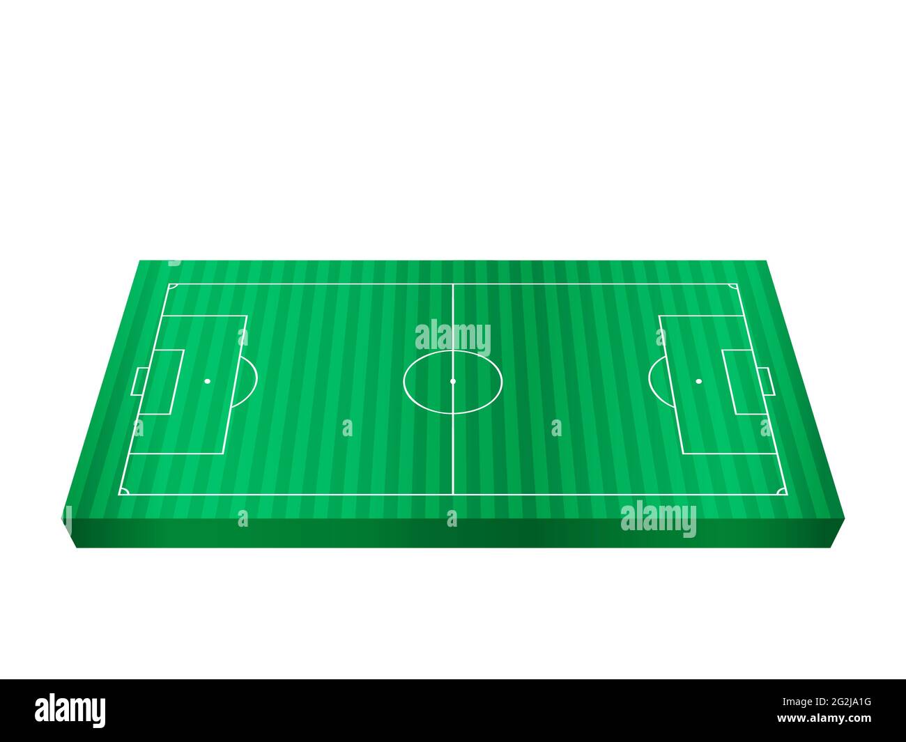 Soccer field on a white background. Vector illustration Stock Photo - Alamy