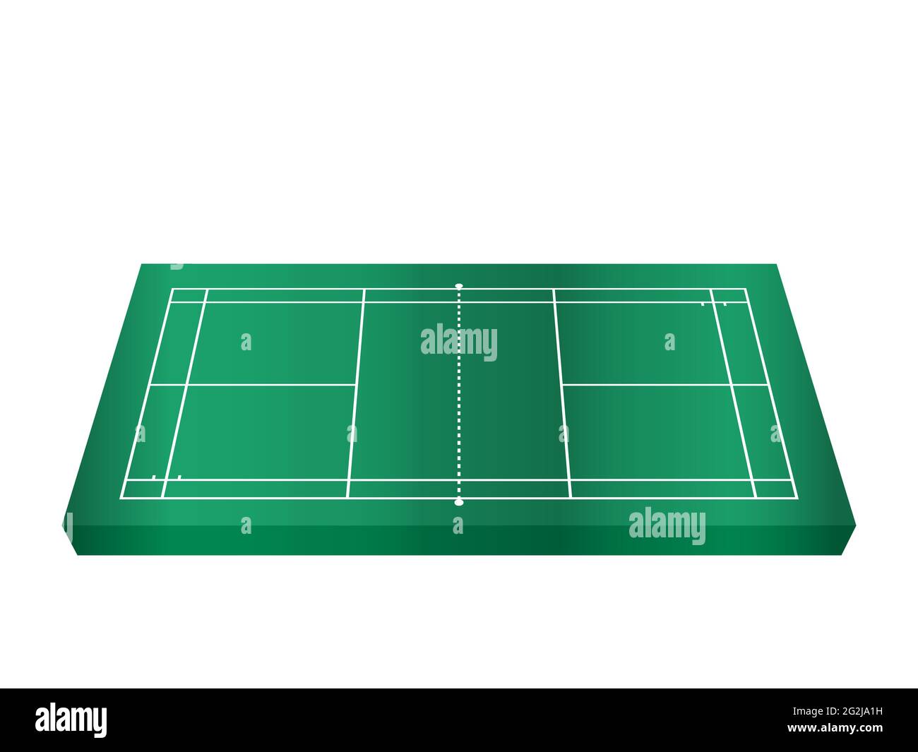Badminton court on a white background. Vector illustration Stock Photo ...