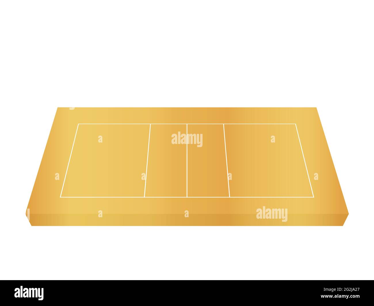 Volleyball court on a white background. Vector illustration Stock Photo ...