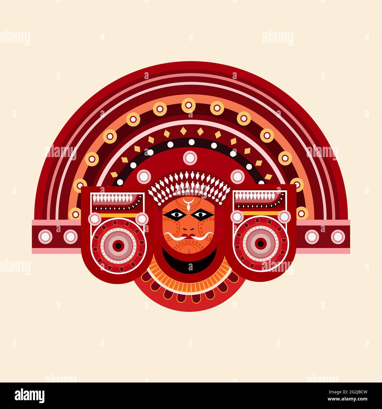 Theyyam Mask Stock Vector Images Alamy