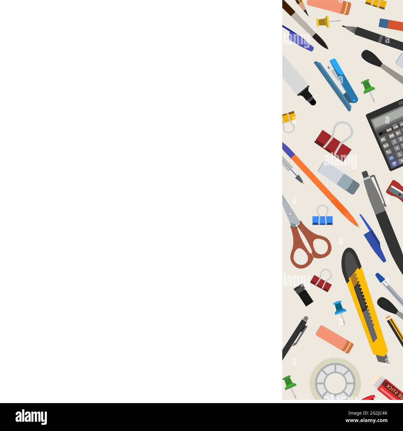 School stationery study pencil Stock Vector Images - Alamy