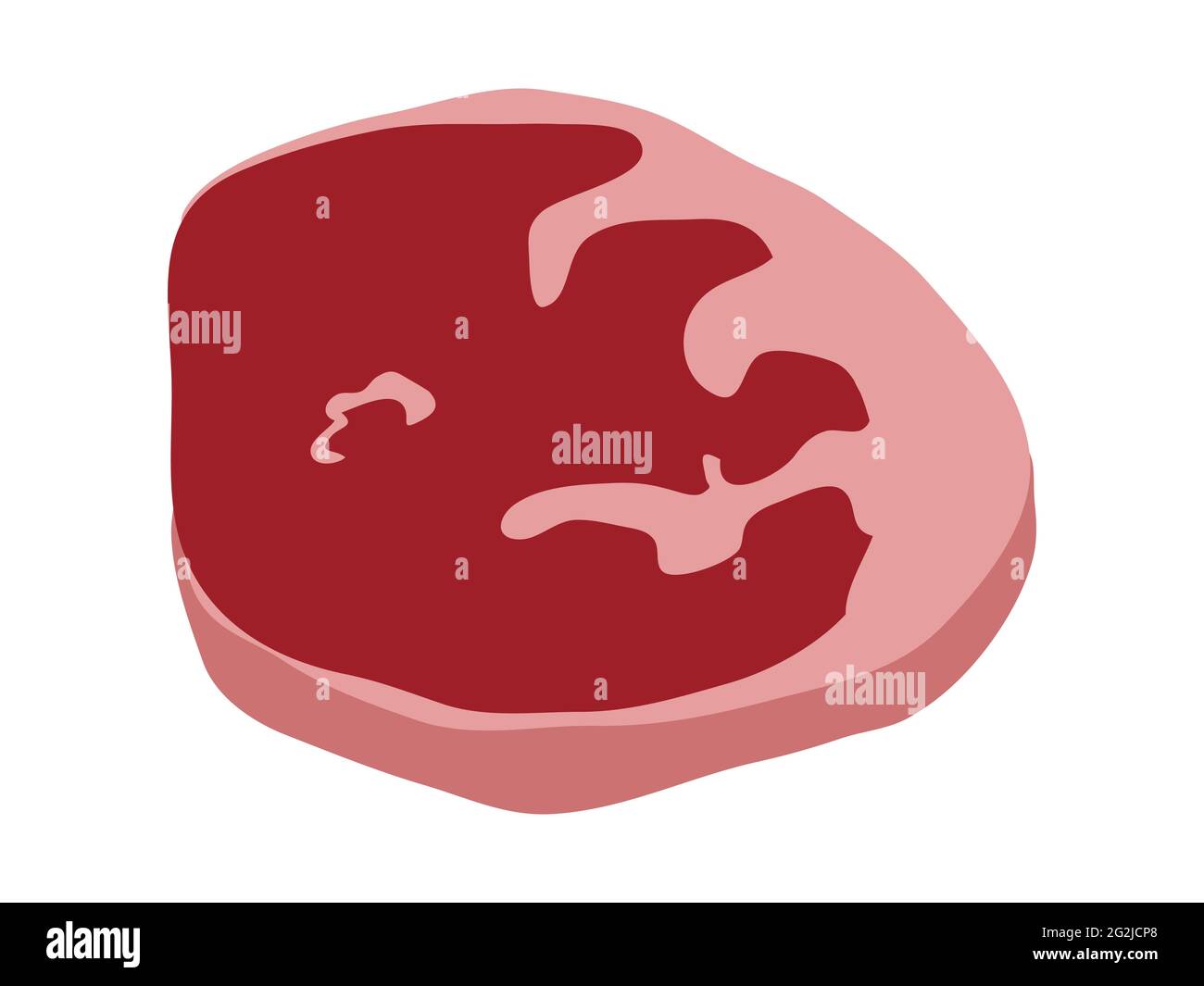 Raw Meat vector illustration on white background Stock Vector Image ...