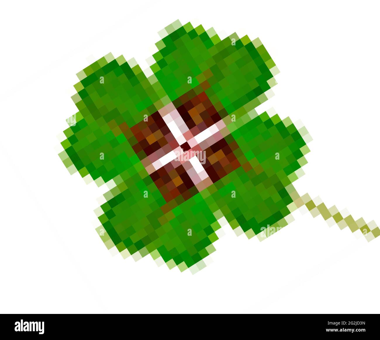 Four leaf clover shamrock Cut Out Stock Images & Pictures - Alamy