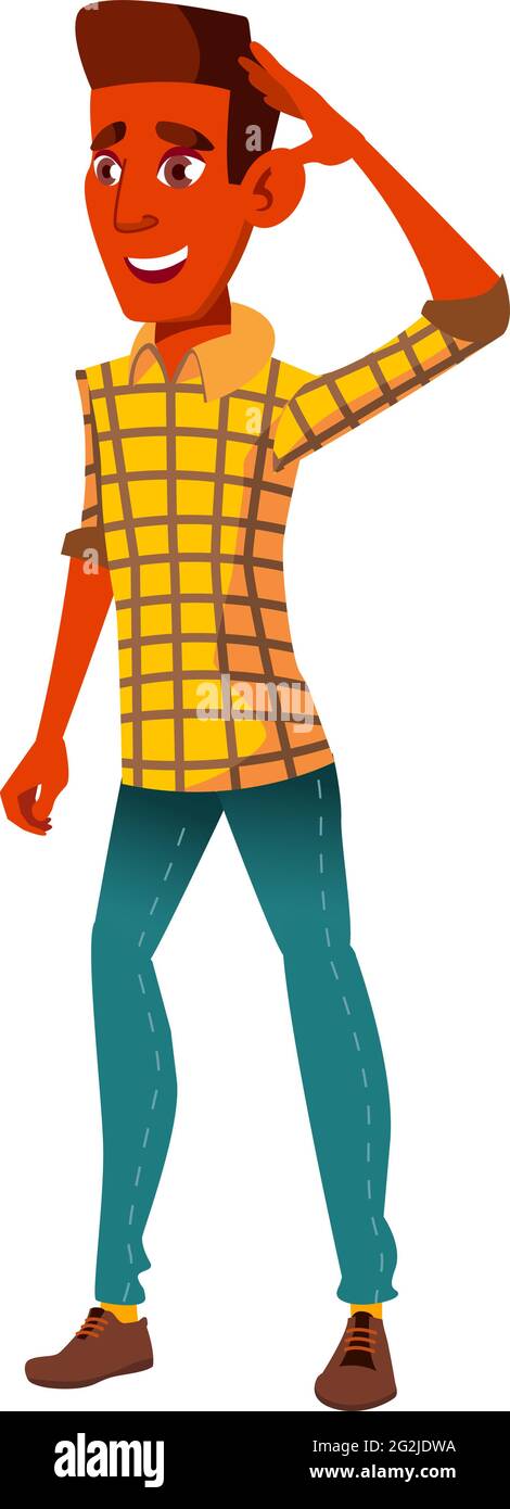 boy student hand up for answering on lecture cartoon vector Stock ...