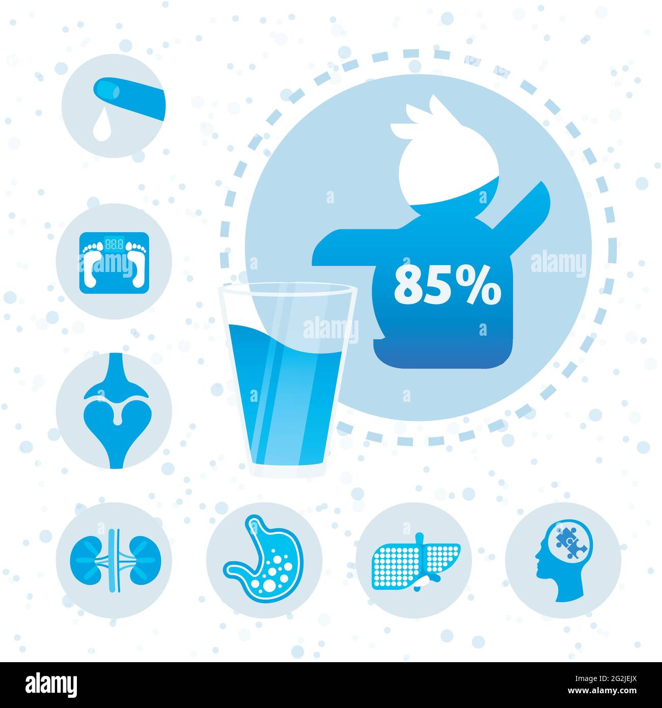 water balance in human body organs poster with child silhouette ...