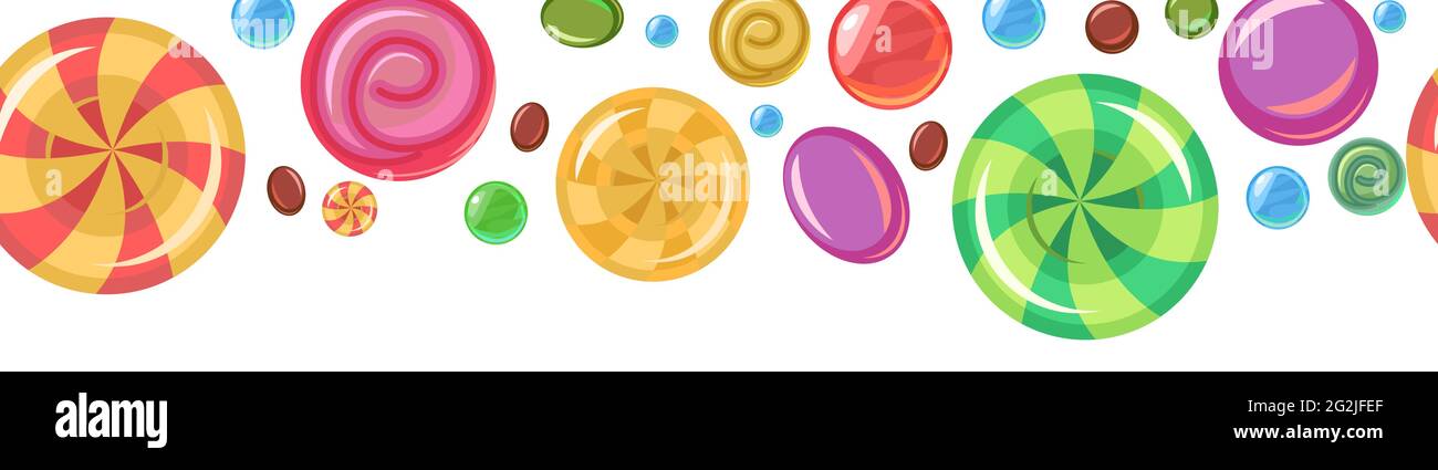 Sweets and scattered. Assorted dessert interspersed. Candy caramel ...