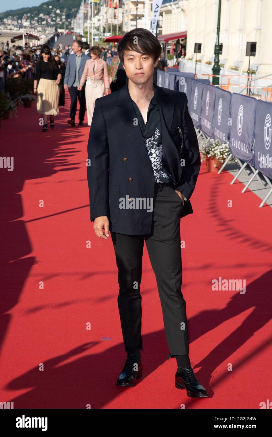 Guang Huo attending the red carpet as part of the 35th Cabourg Film ...