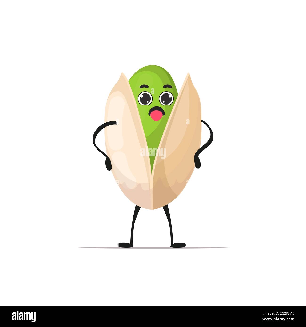 cute pistachio character cartoon mascot nut healthy vegetarian food ...