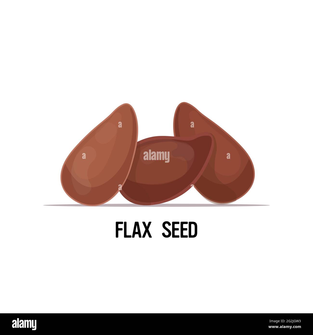 Flax seeds background design Stock Vector Images - Alamy