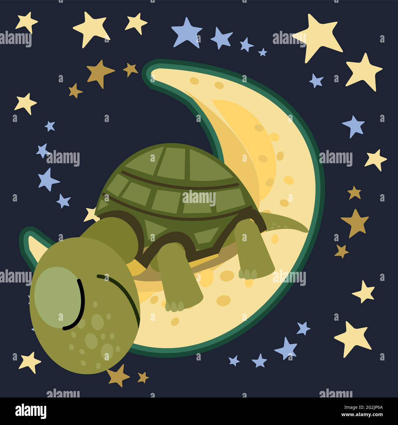 Little baby turtle. Cheerful kind animal child. Cartoons flat style ...