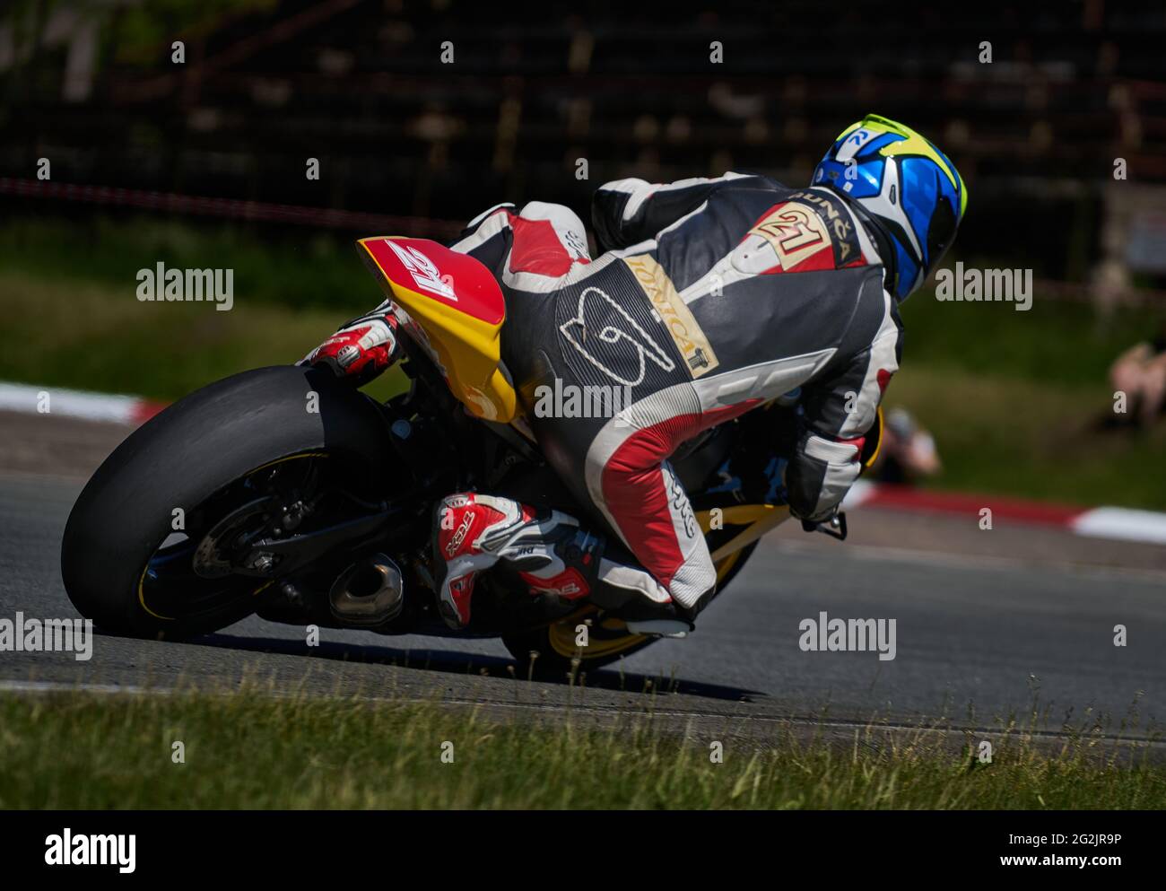 Lithuania,Kaunas 05-06-2021 Fast white Japan Motorcycle at speed Stock ...