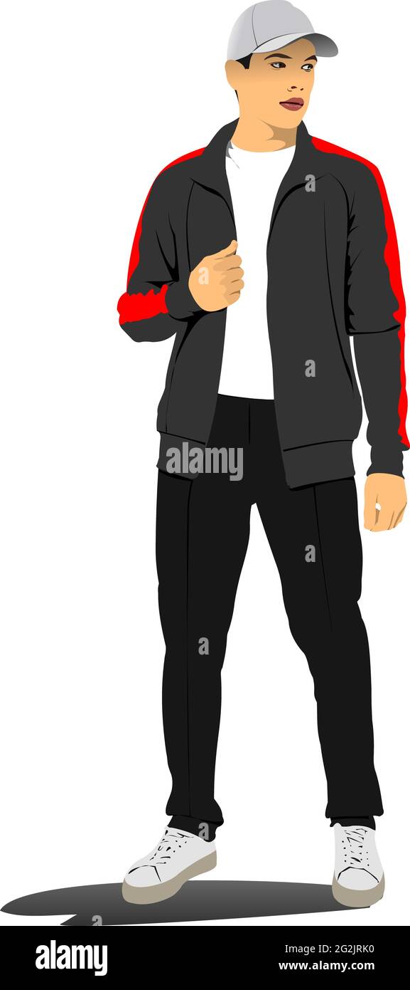 Teenager male suit Stock Vector Images - Alamy