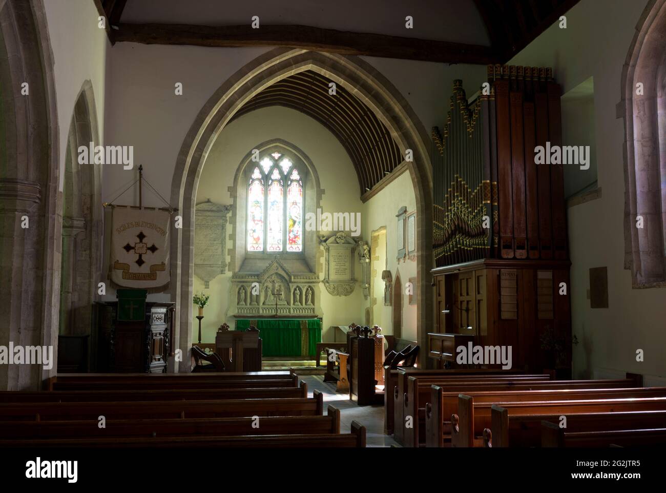 St. Giles Church, Bletchingdon, Oxfordshire, England, UK Stock Photo ...