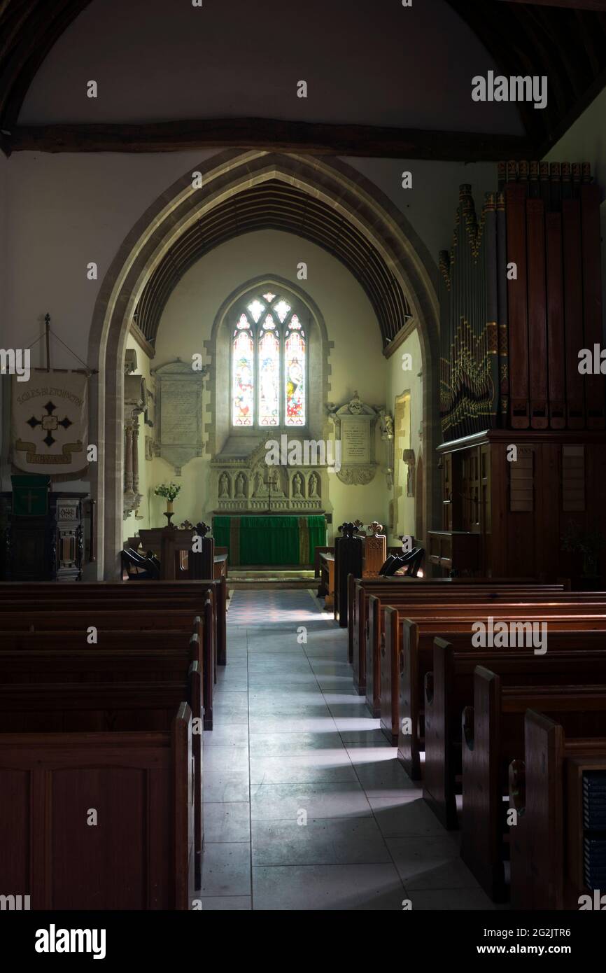 St. Giles Church, Bletchingdon, Oxfordshire, England, UK Stock Photo ...