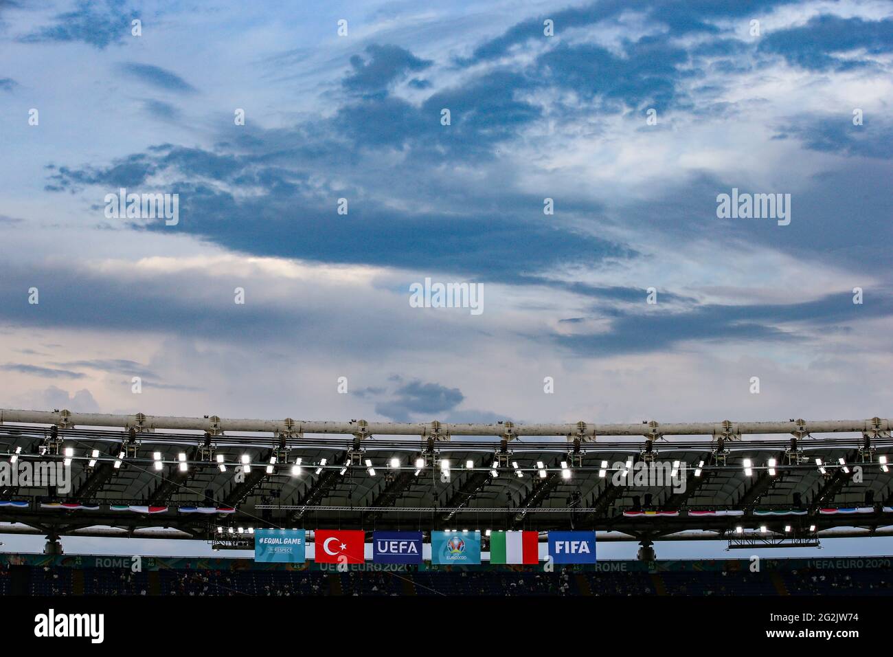 Two flags stadium hi-res stock photography and images - Alamy