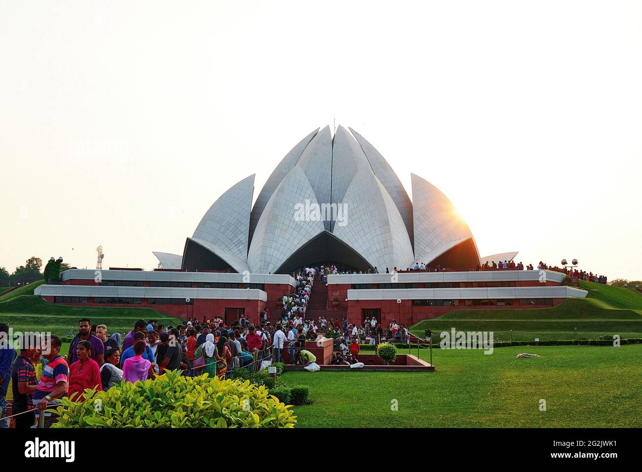 Inside lotus temple delhi hi-res stock photography and images - Alamy