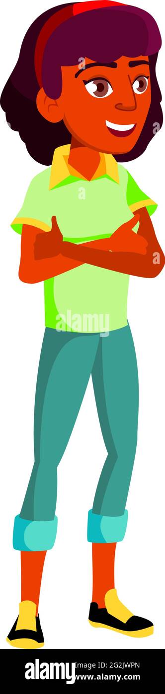 Woman crossed arms in Stock Vector Images - Alamy