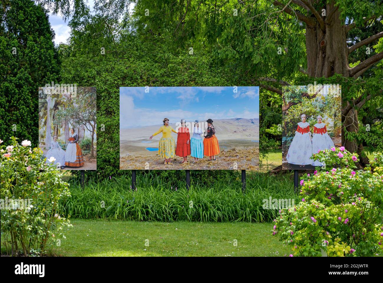 installation of pictures for the exhibition LaGacilly-Baden from June ...