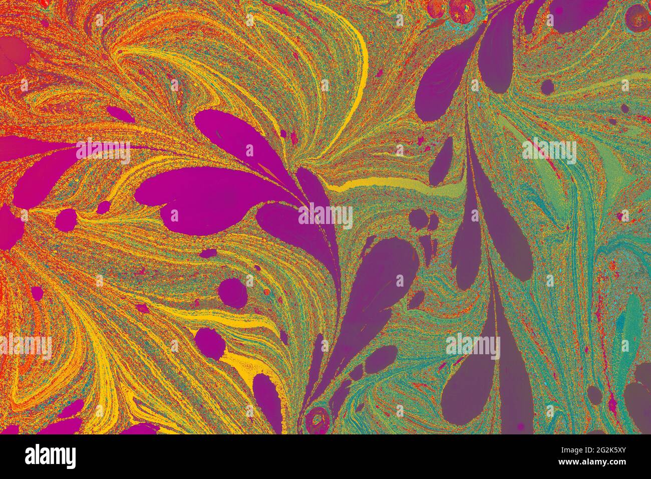 Intensive colorful mix of vibrant colors creating an abstract modern ...