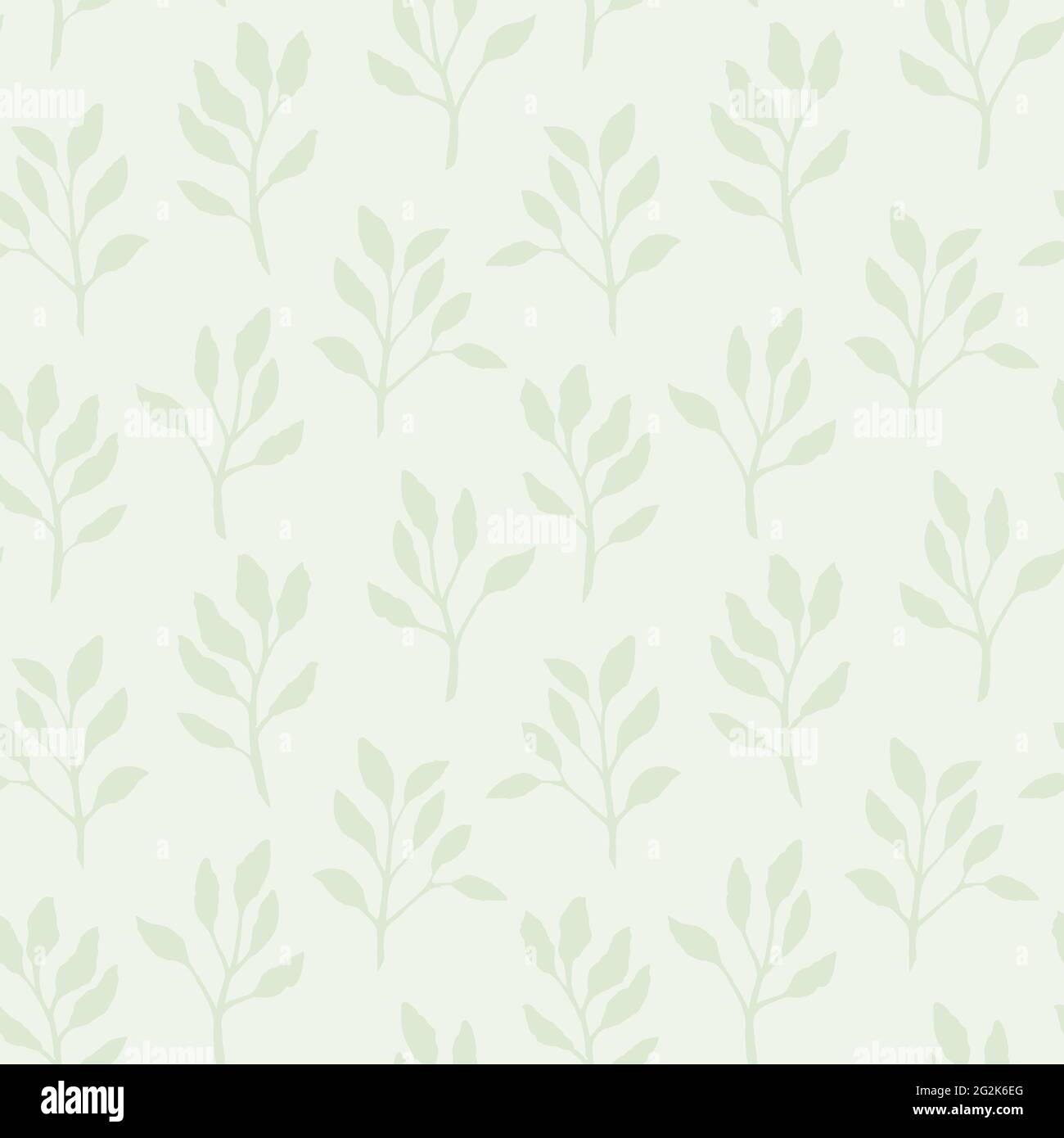 The square vector pastel green plant pattern textured seamless ...