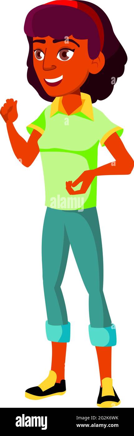 funny hispanic lady talk with seller in beauty shop cartoon vector ...