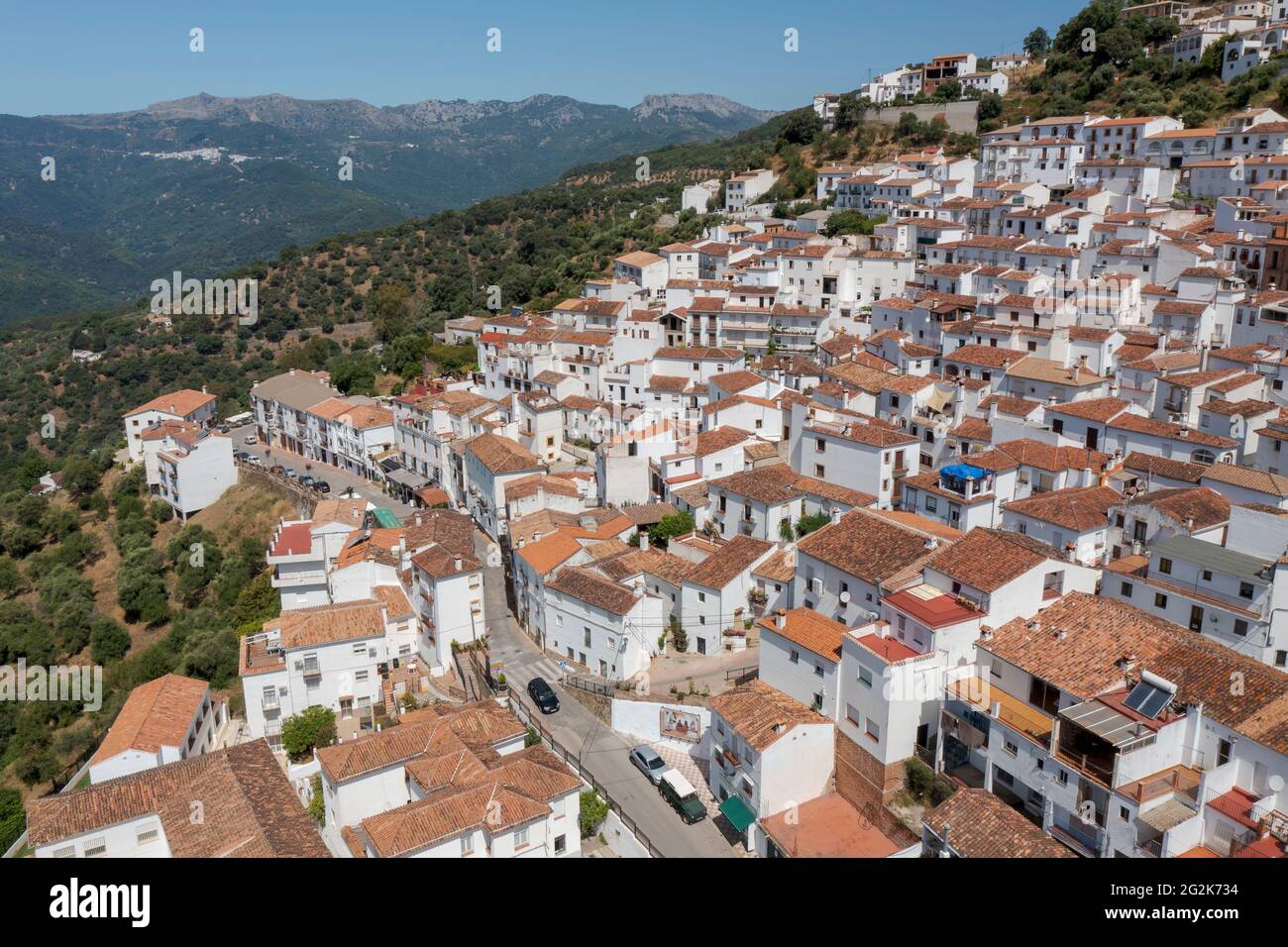 Municipality of Jubrique in the comarca of the Genal valley, Andalusia ...