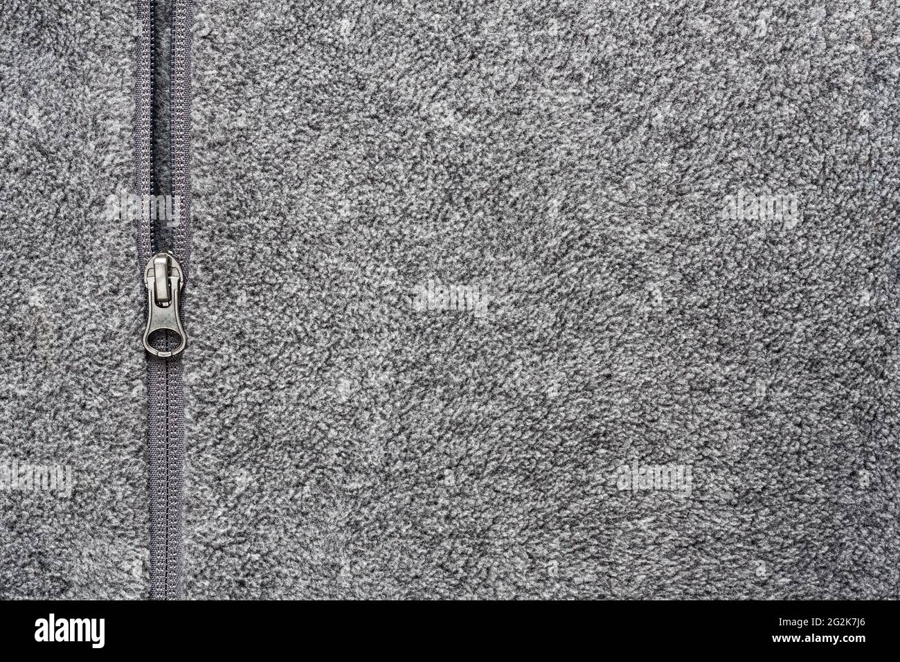 Grey Fleece Fabric With Zipper Background Texture Copyspace Stock Photo ...